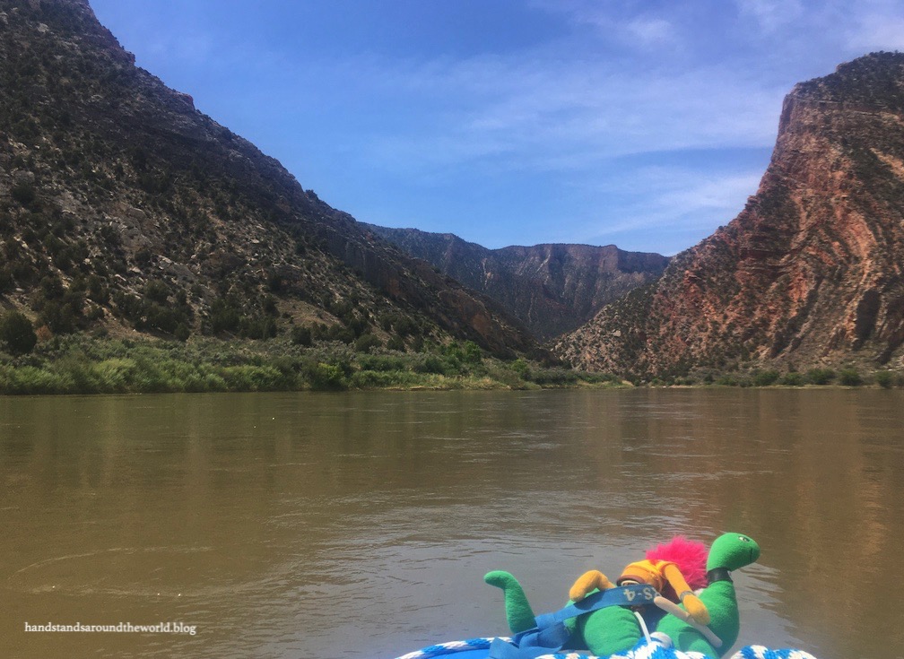 Riding the rapids in Split Mountain Canyon – Dinosaur National Monument ...